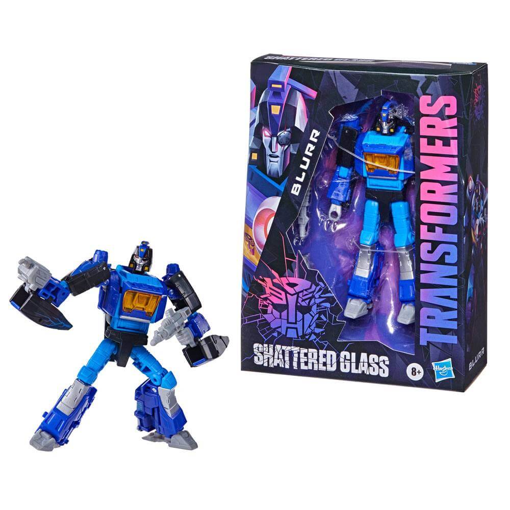Transformers Shattered Glass Deluxe Class Action Figure 2021 Blurr Pulse Exclusive 14 cm